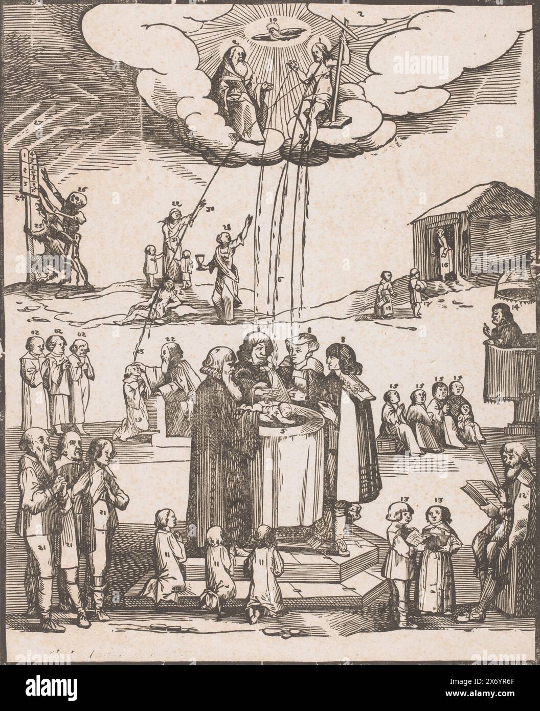 Christ as the fountain of life (Fons Vitae), In the clouds God the ...