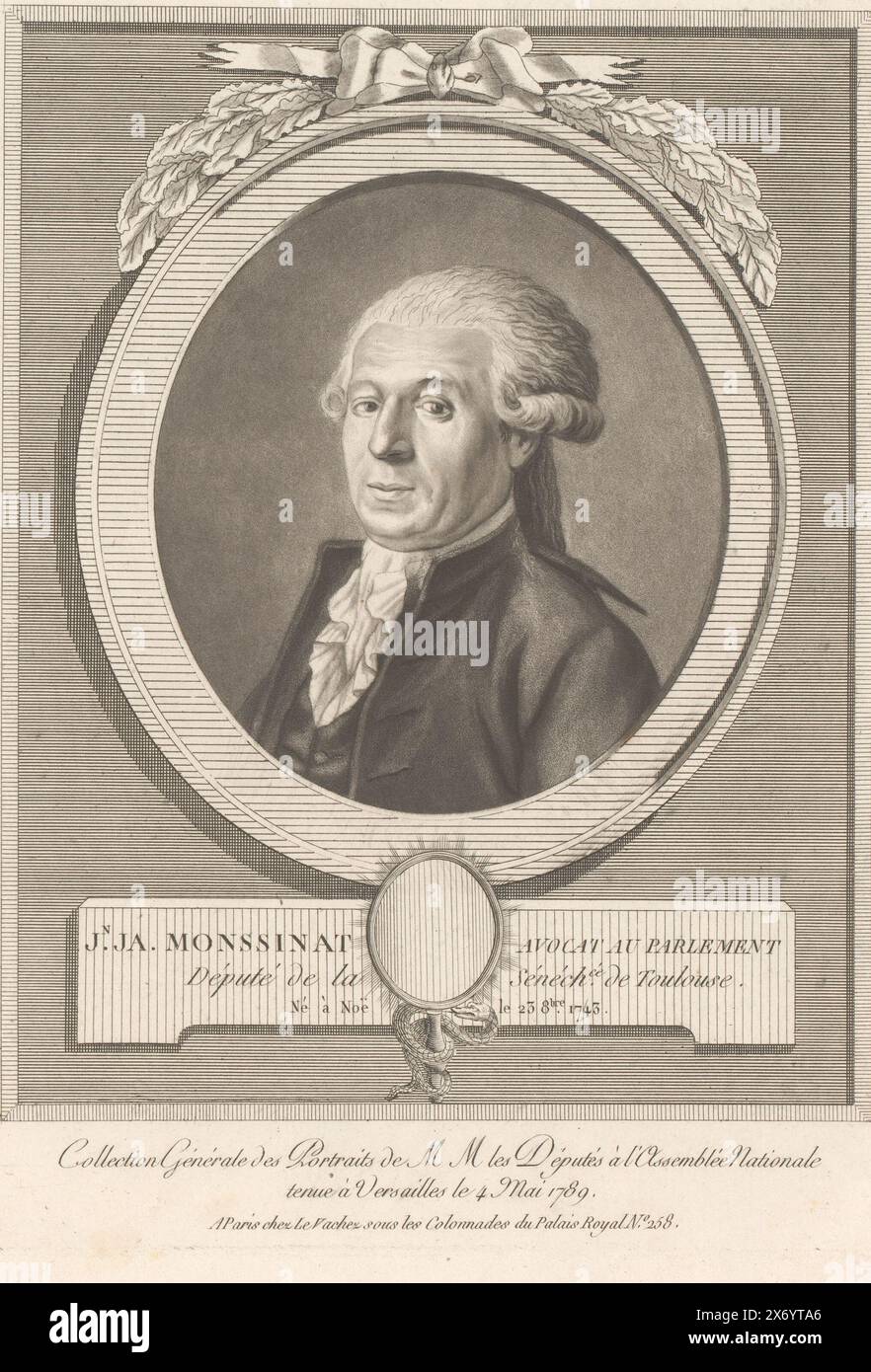 Portrait of Jean-Jacques Monssinat, J.n Ja. Monssinat avocat au ...