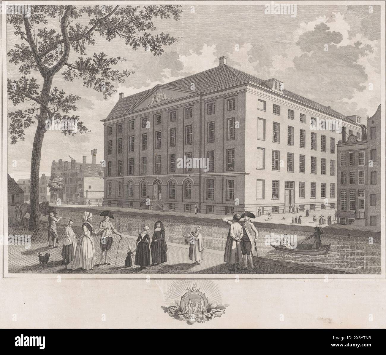 View of the Maagdenhuis in Amsterdam, View of the just completed new ...