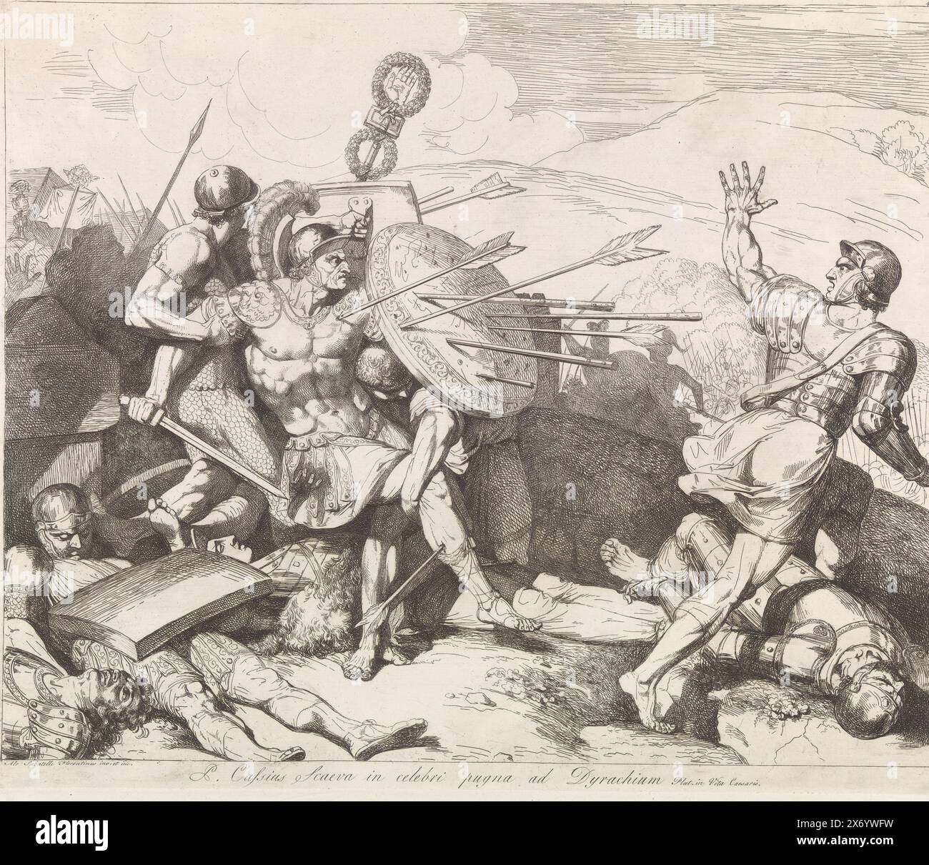Marcus Cassius Scaeva at the Battle of Dyrrhachium, L. Cassius Scaeva ...