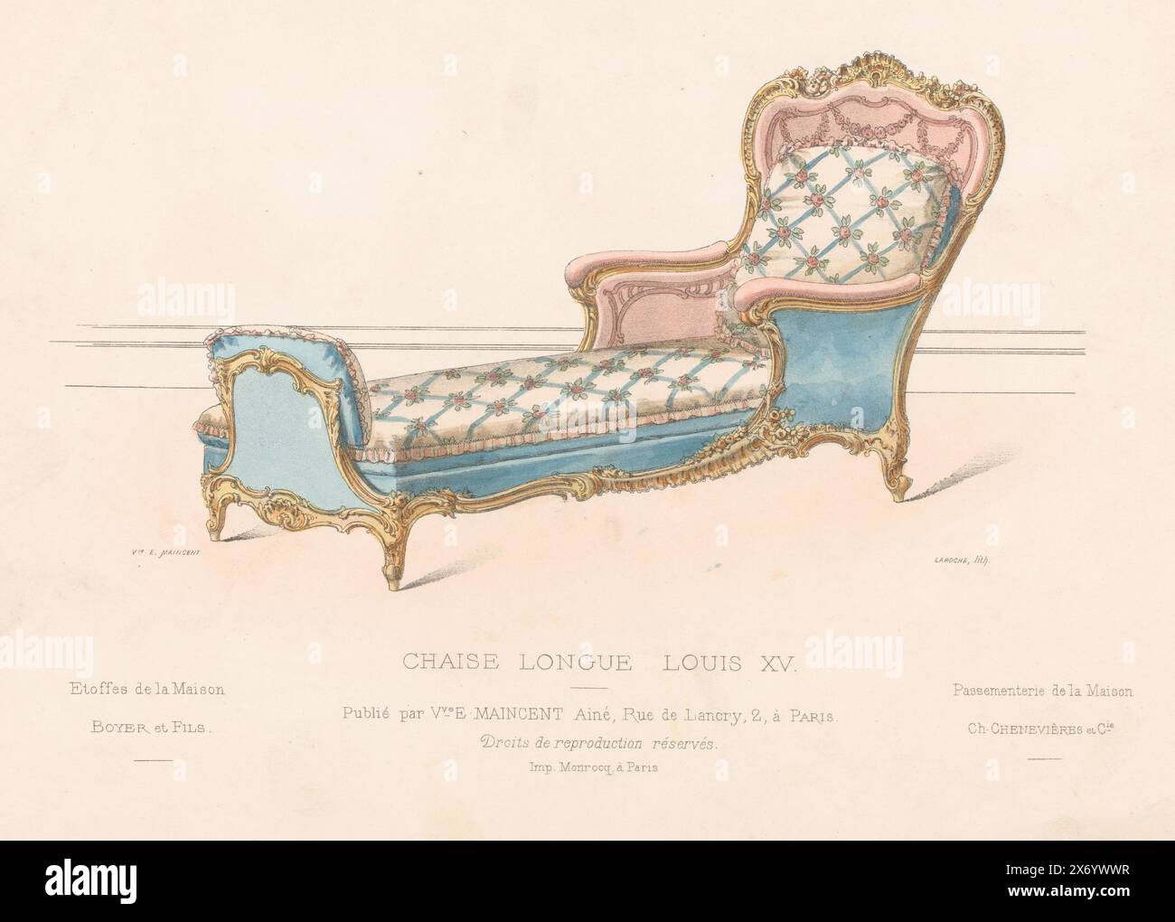 Chaise longue louis xv hi-res stock photography and images - Alamy