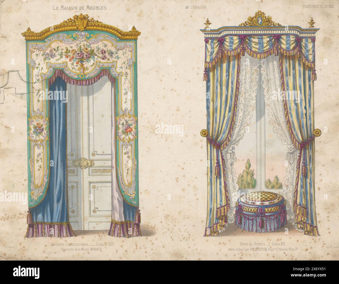 Portiere louis style hi-res stock photography and images - Alamy