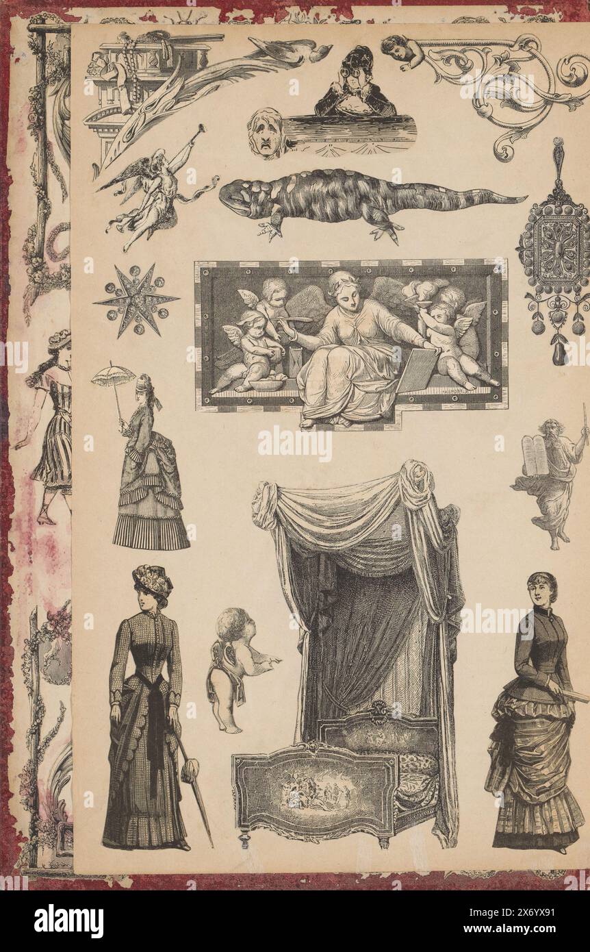 Collage of cut-out pictures, Collage of cut-out pictures. Part of an ...