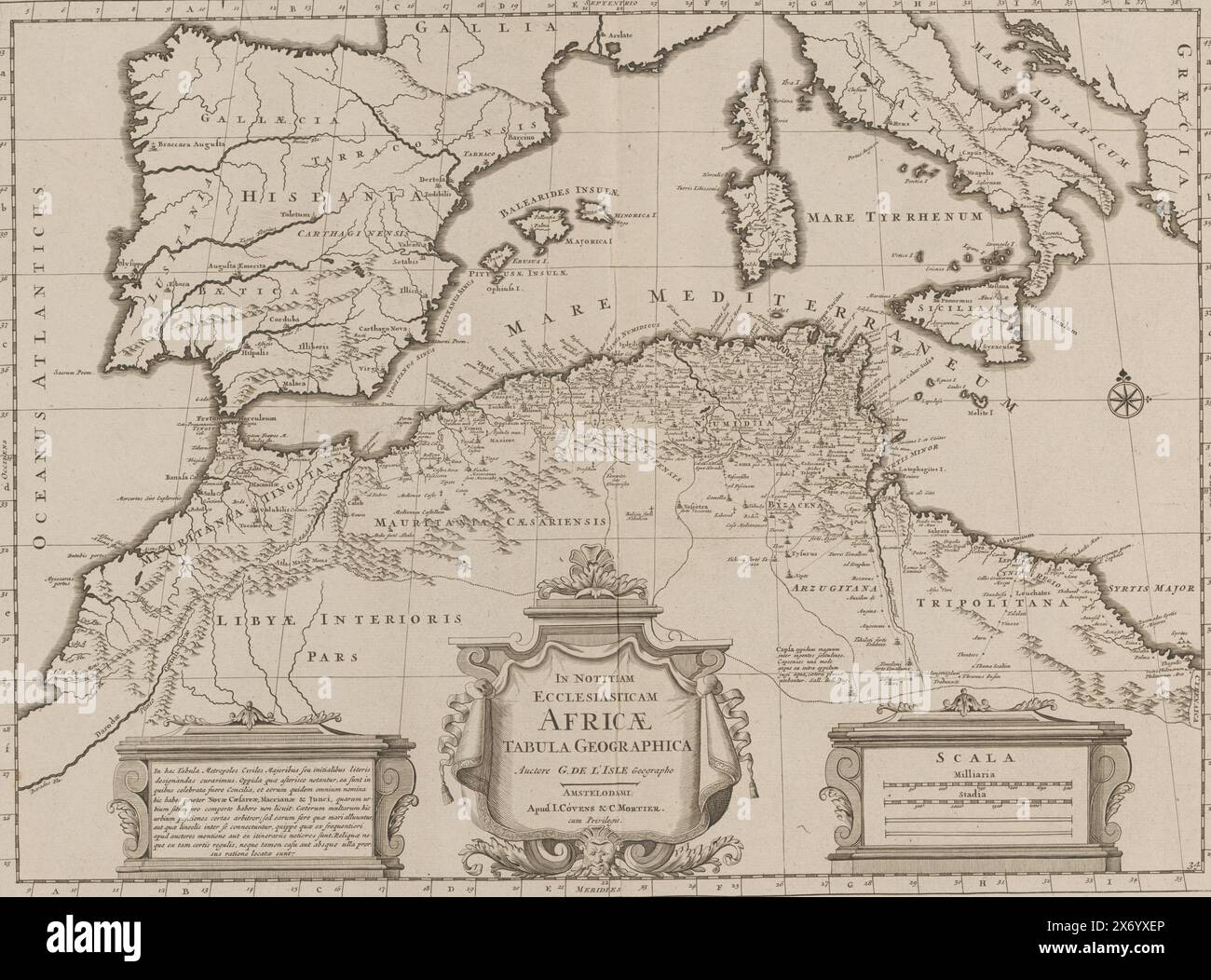 Map of Southern Europe and North Africa, In notitiam ecclesiasticam ...