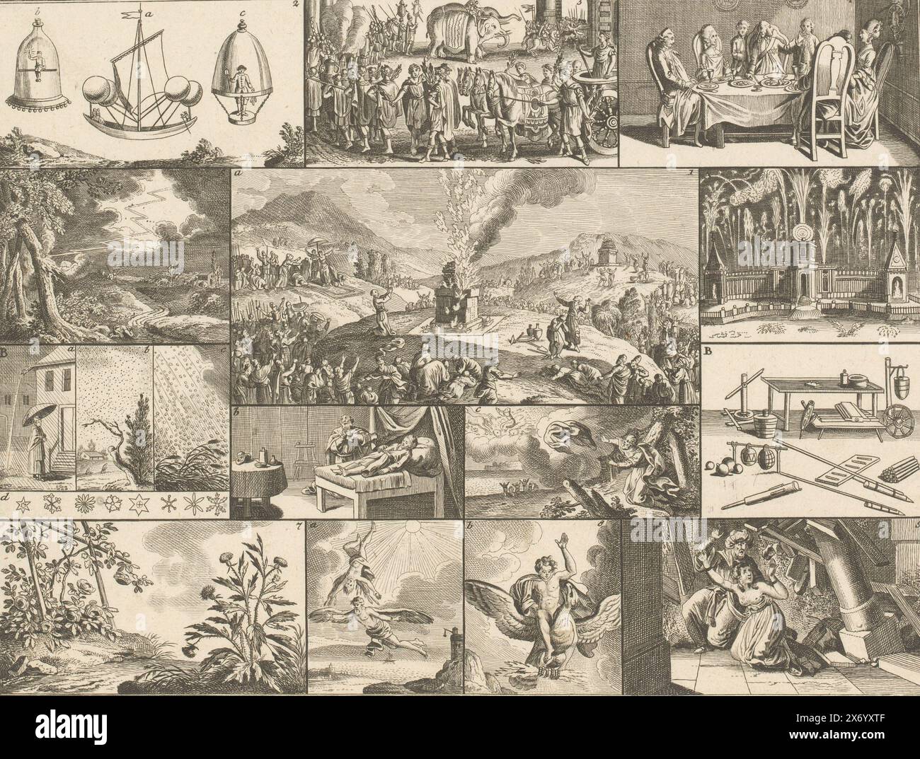 Sheet with various encyclopedic representations, Encyclopedic ...