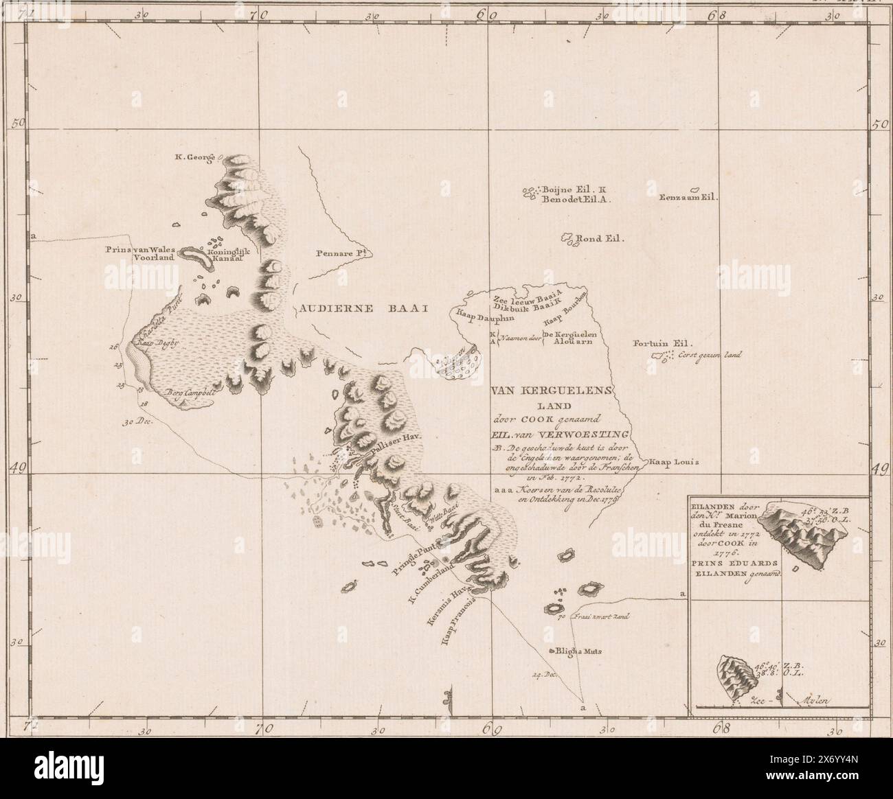 Kerguelen map hi-res stock photography and images - Alamy