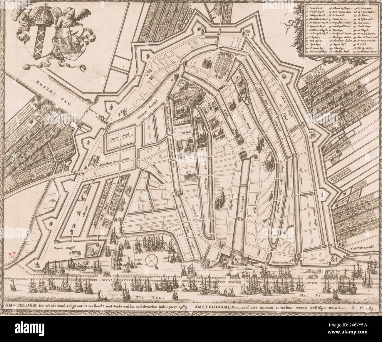 Map of amsterdam 1585 hi-res stock photography and images - Alamy