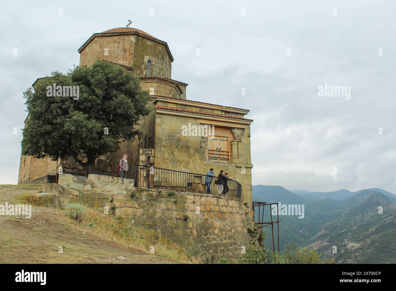 Jvari monastery - Monastery of the Cross near Mtskheta. Georgia. Cloudy ...