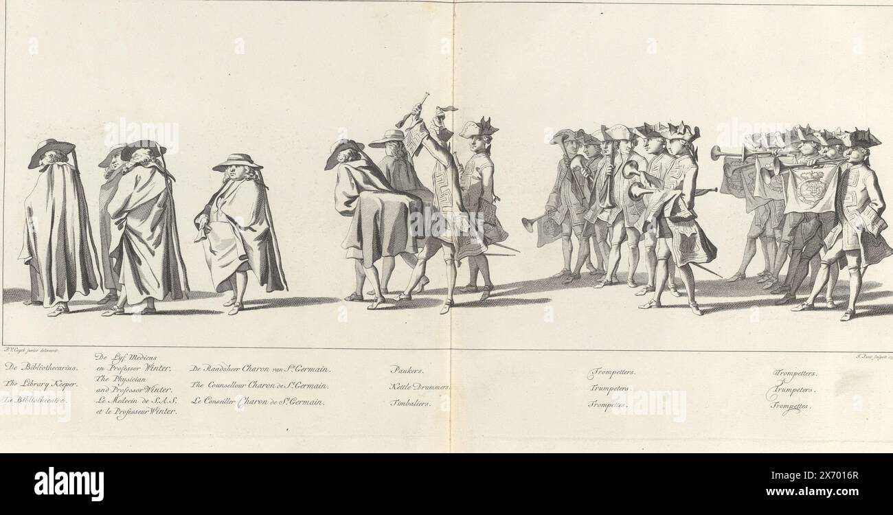 Funeral station of William IV, 1752, plate 17, De Bibliothecarius, De ...