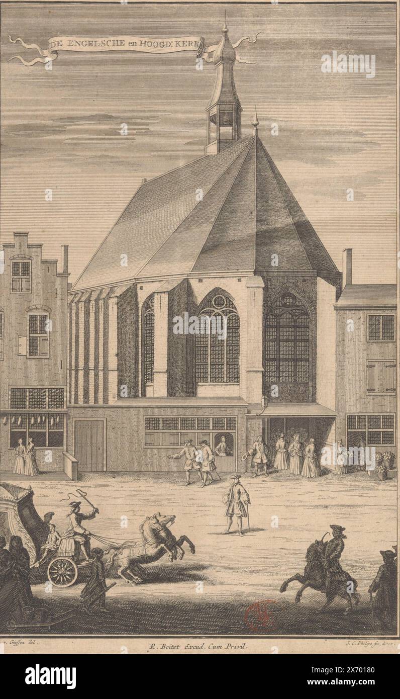 View of the English and High German Church, The English and Hoogd ...
