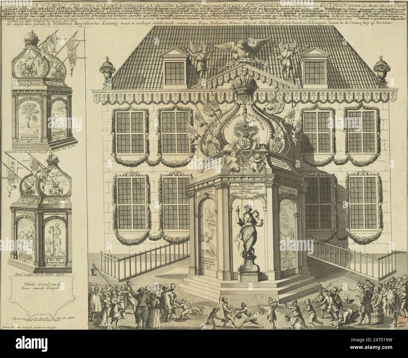 Temple erected in front of the house of the Imperial Ambassador in The ...