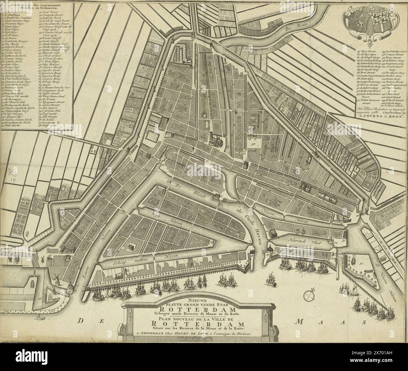 Map of rotterdam hi-res stock photography and images - Alamy