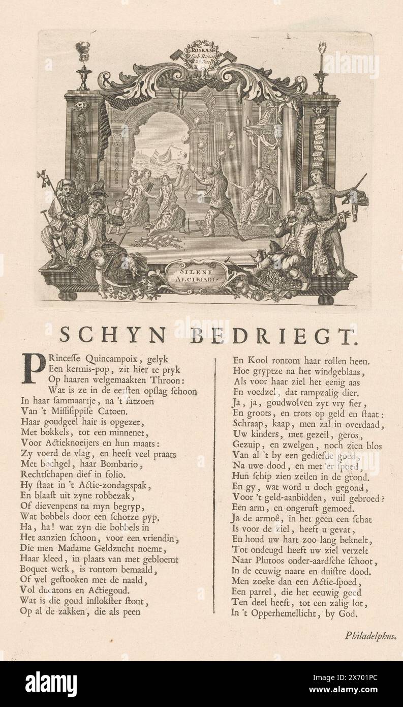 Appearances are deceptive, 1720, Schyn deceives, Sileni Alcibiadis ...