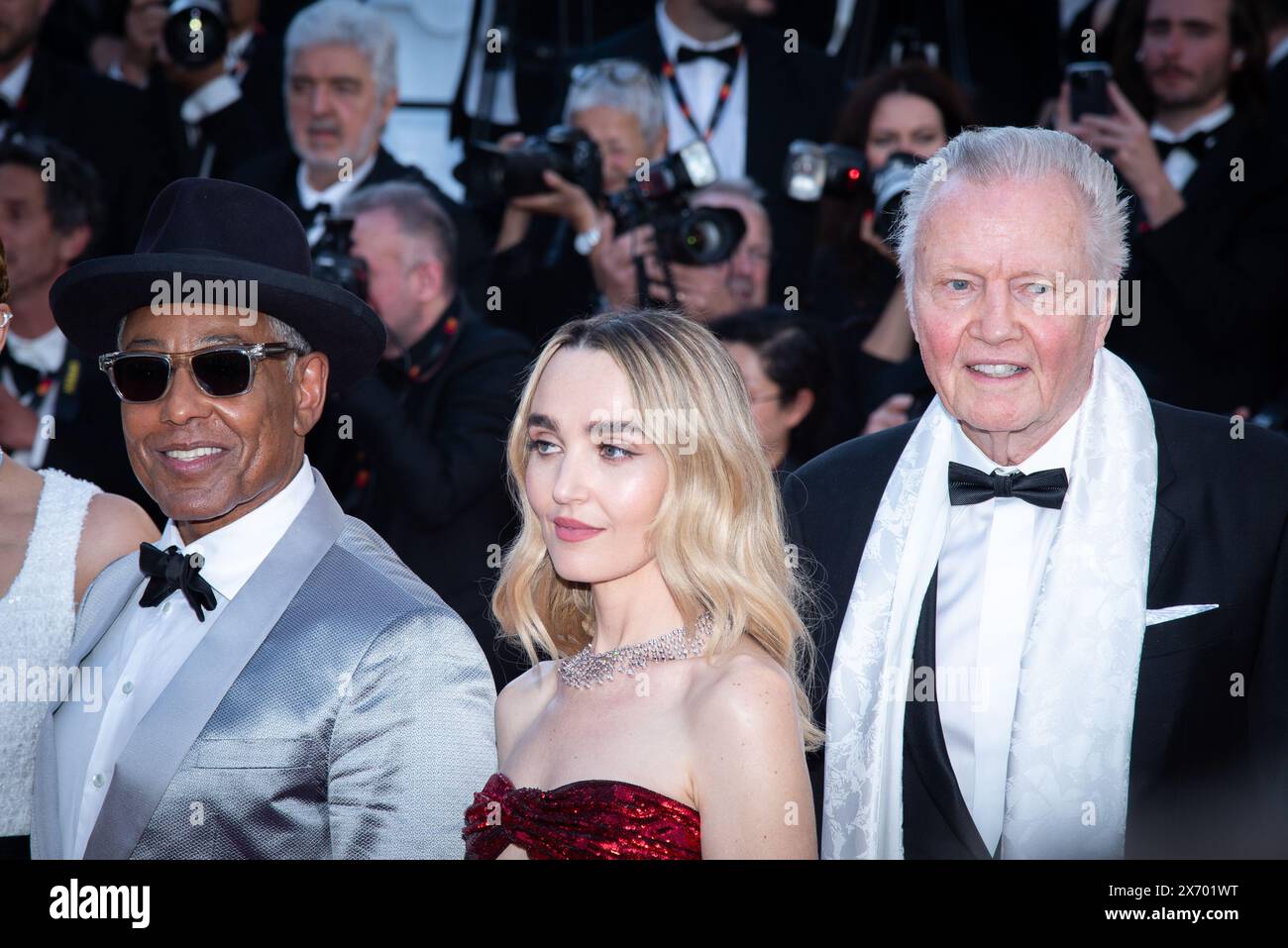 Cannes, France. 16th May, 2024. Giancarlo Esposito, Chloe Fineman and ...
