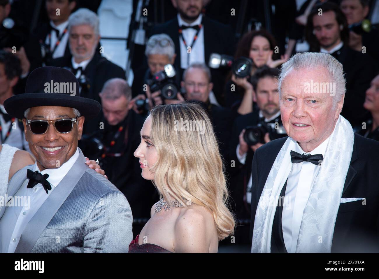 Cannes, France. 16th May, 2024. Giancarlo Esposito, Chloe Fineman and ...