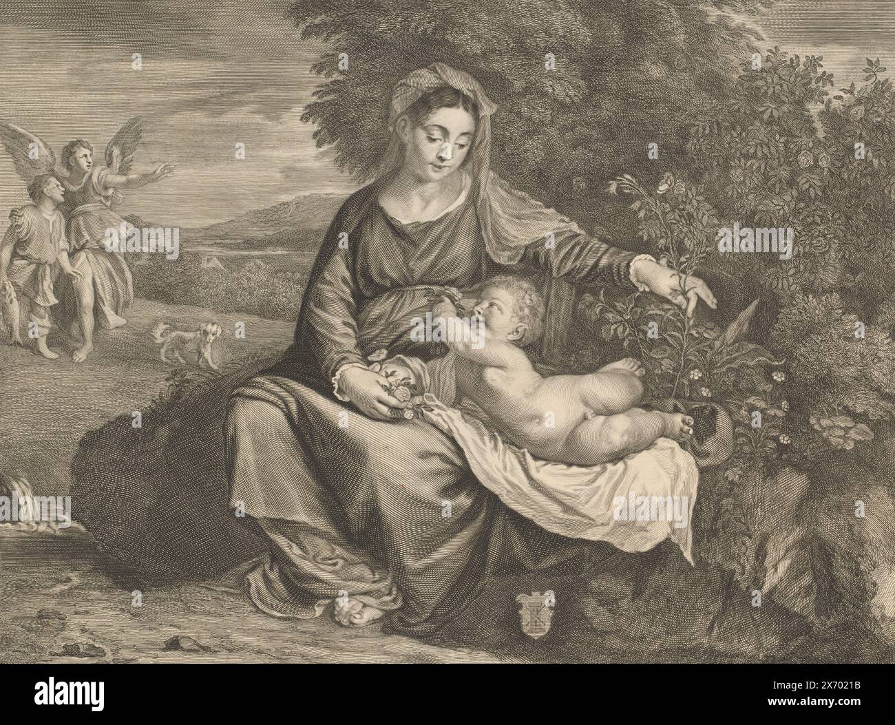 Mary with Child and Tobias and the Angel, Caelaturae (series title ...