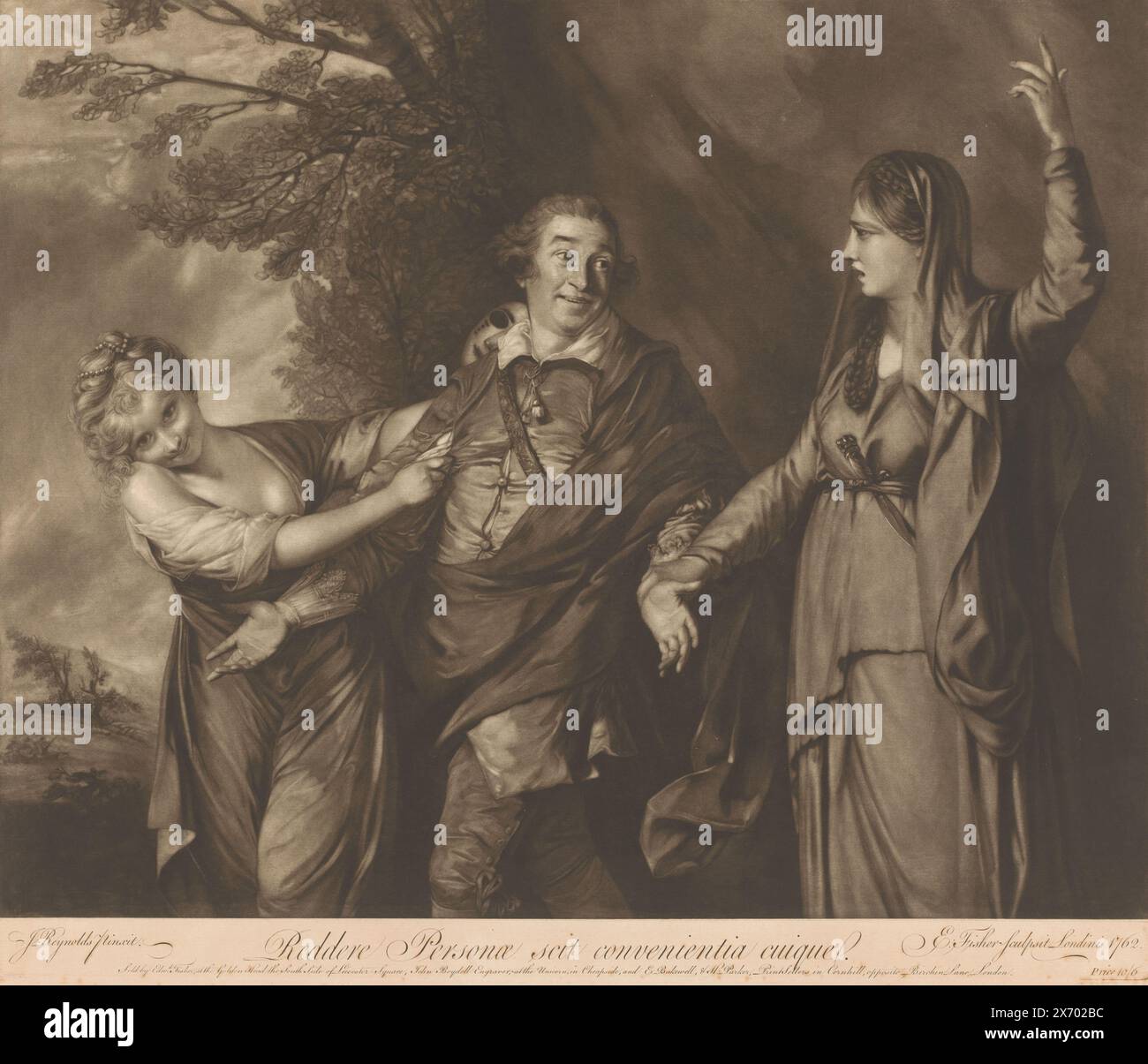 Portrait of David Garrick between comedy and tragedy, Comedy ...