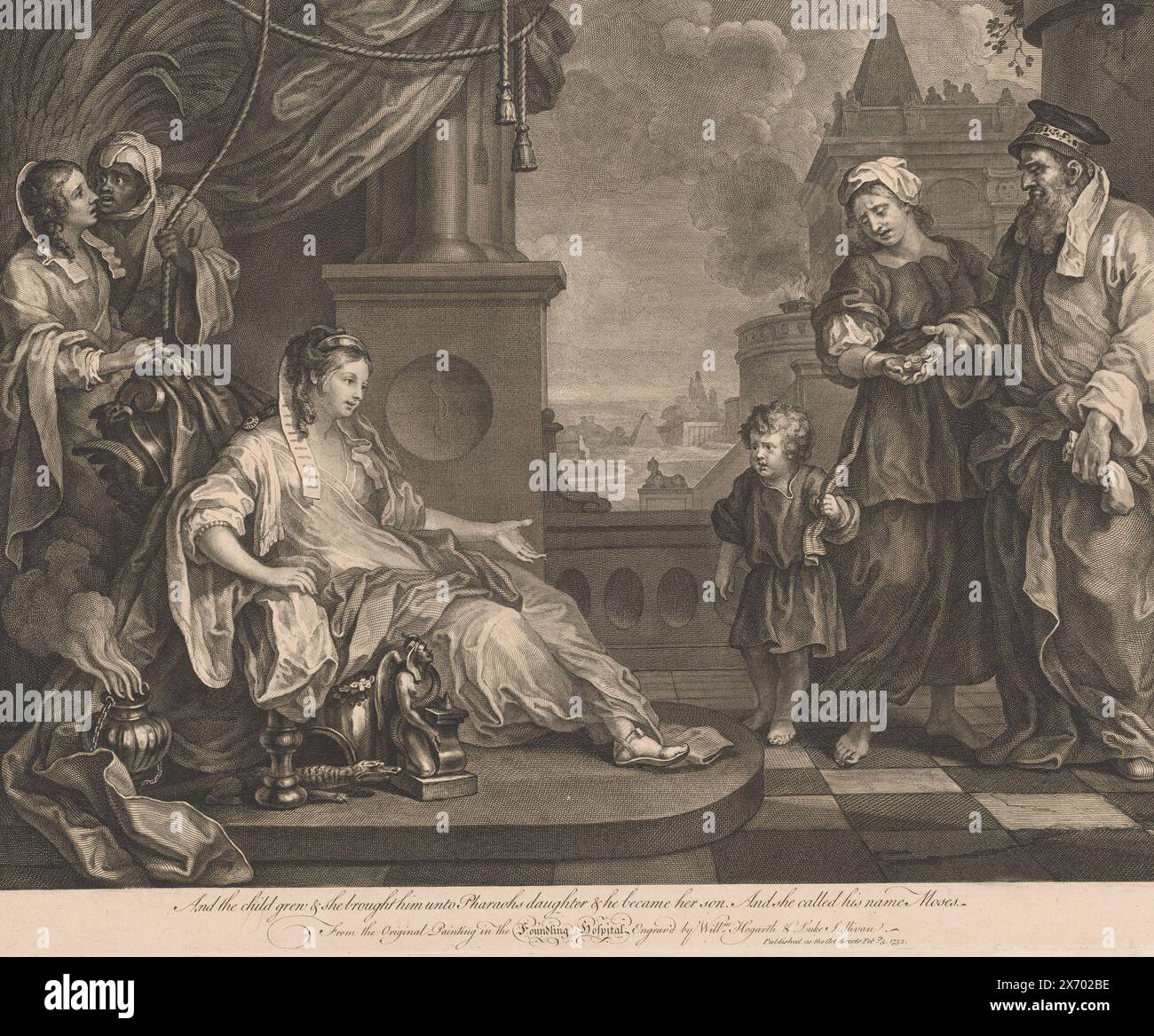 Moses was brought unto Pharaoh's daughter, And the childgren & she ...