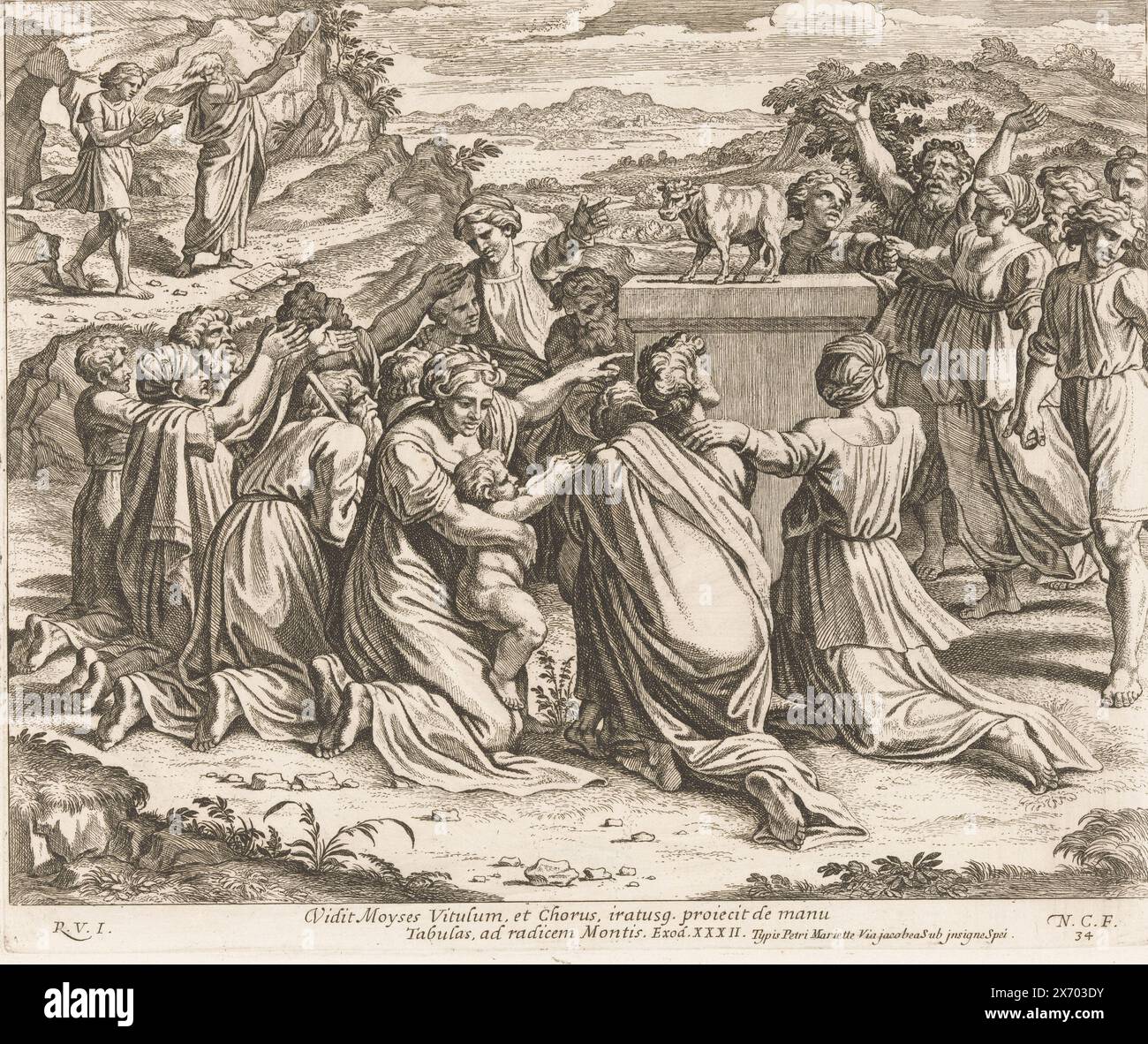 Adoration of the Golden Calf, Raphael Bible (series title), Sacrae ...