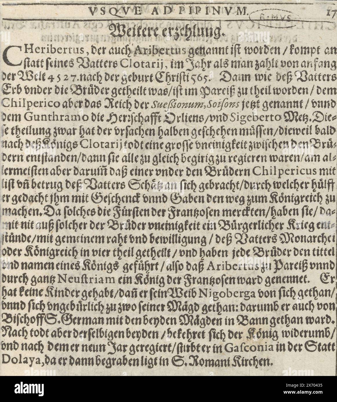 Portrait of Chilperic I, king of the Franks Stock Photo - Alamy