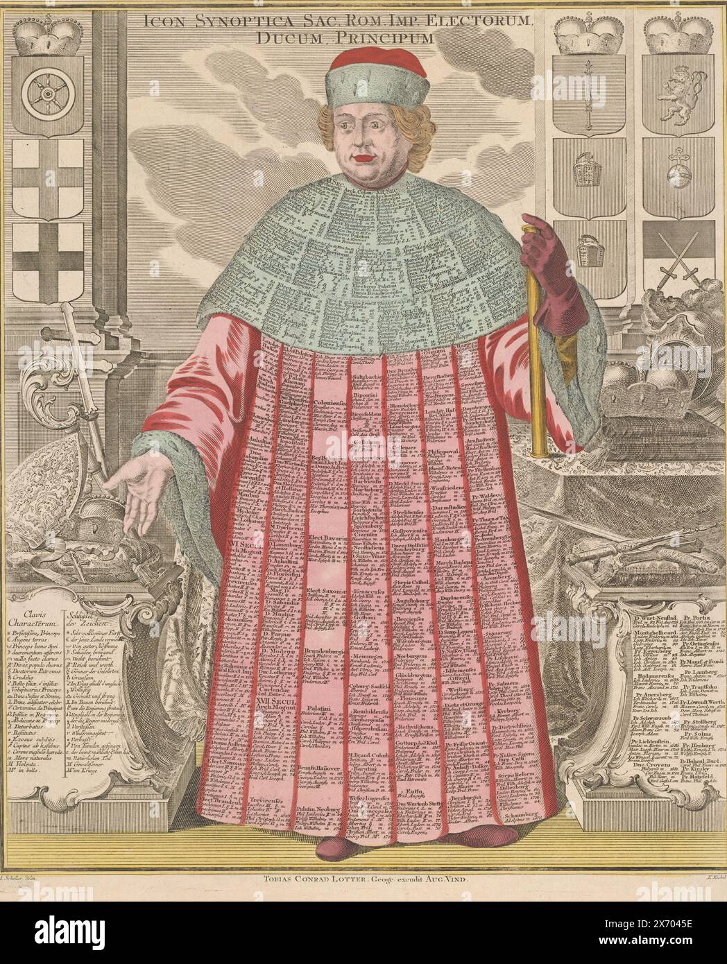 Prince of the Holy Roman Empire with text on his clothing, Icon ...