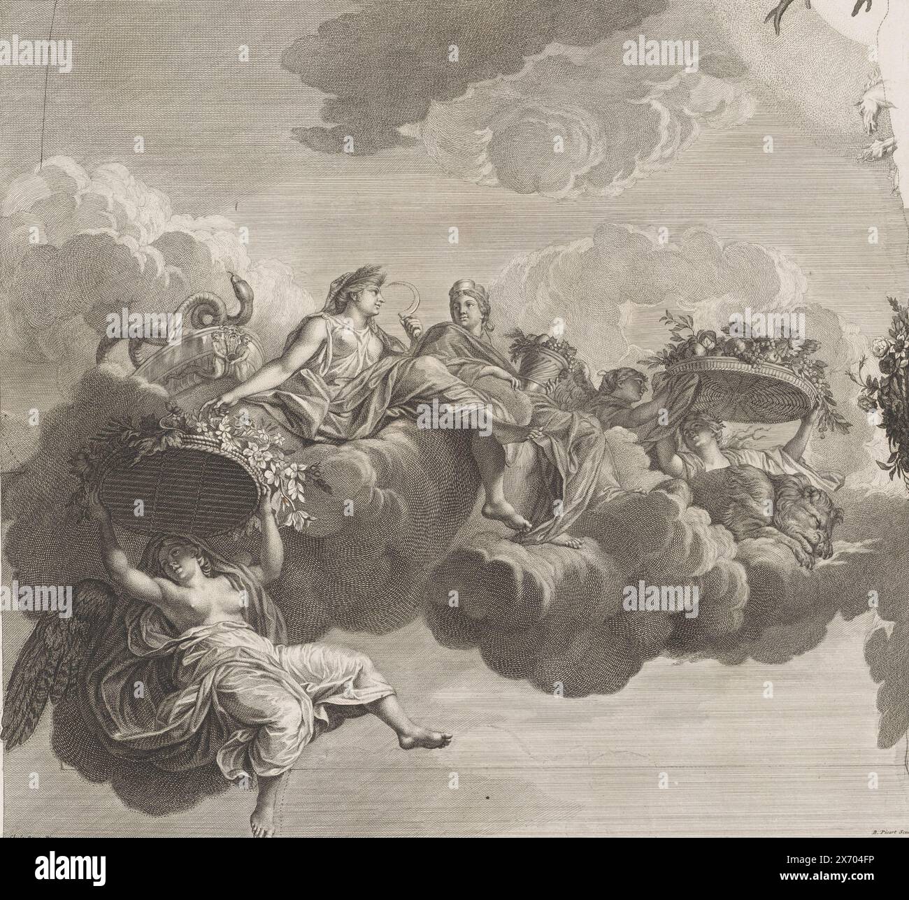 Ceres, Cybele and the Followers of Flora on the Clouds, La Galerie de ...