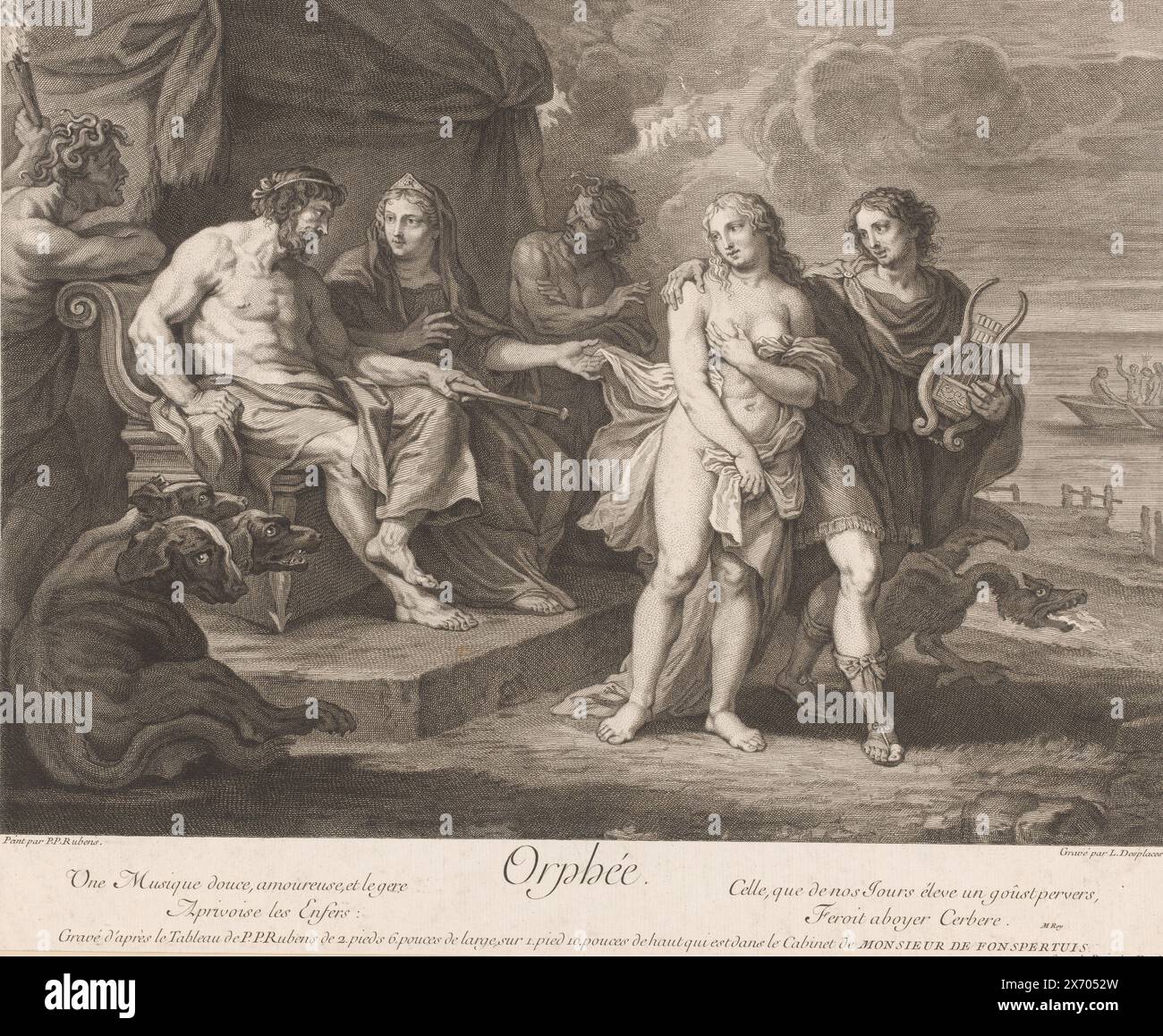 Orpheus and Eurydice, Orphee. (title on object), Orpheus obtains the ...