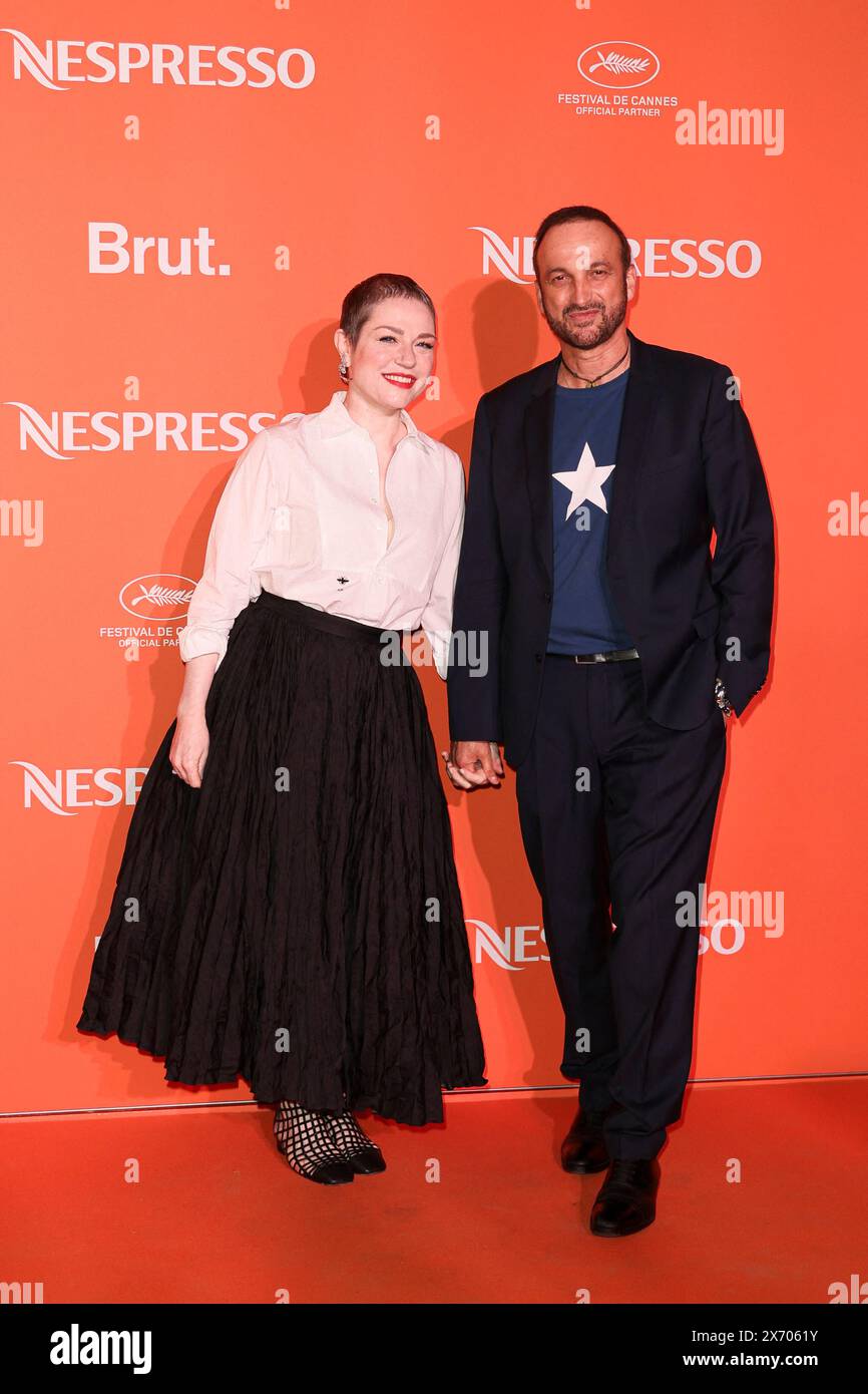 Cannes, France. 16th May, 2024. Emilie Dequenne, Michel Ferracci ...
