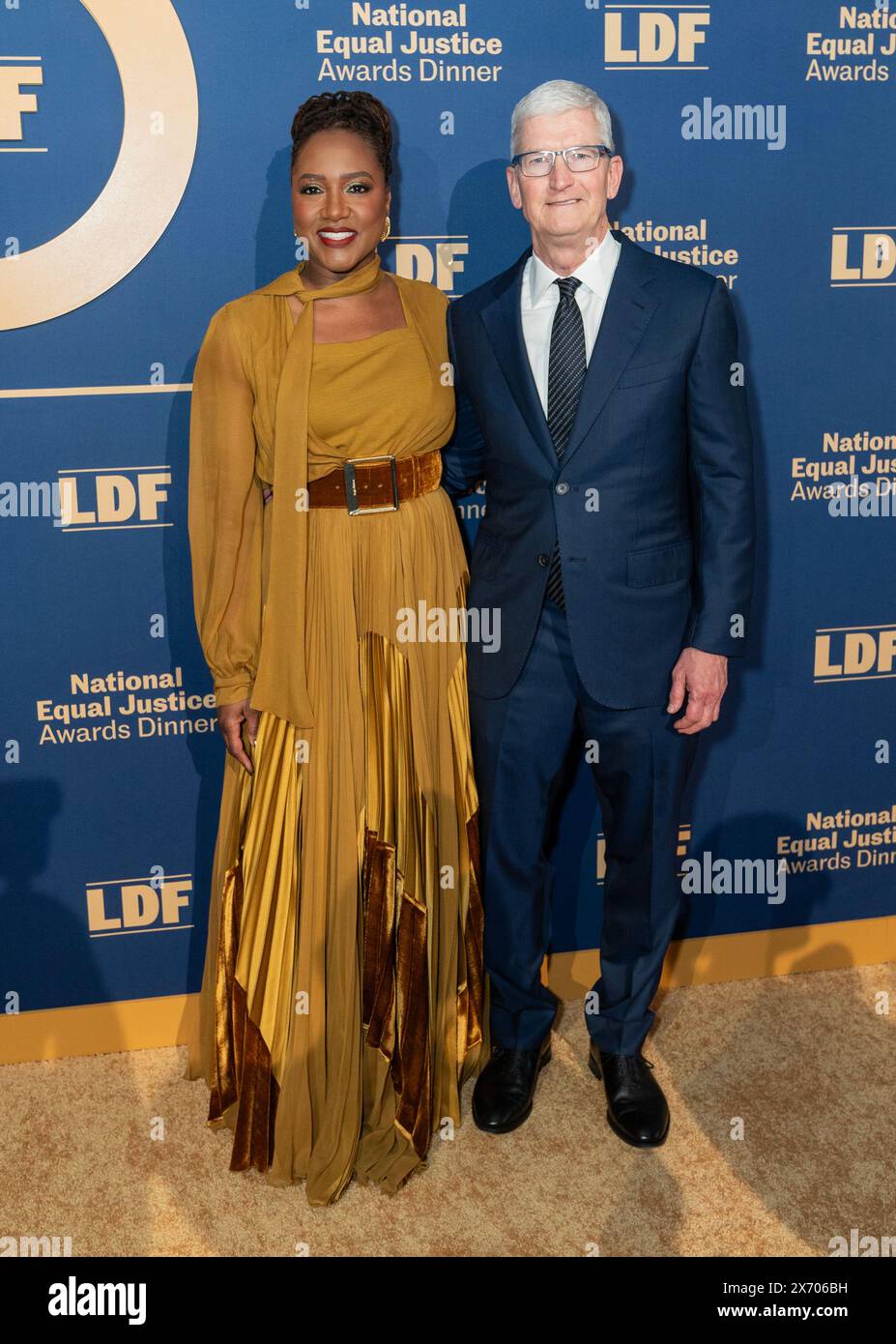 New York, USA. 16th May, 2024. Janai Nelson and Tim Cook attend 36th ...