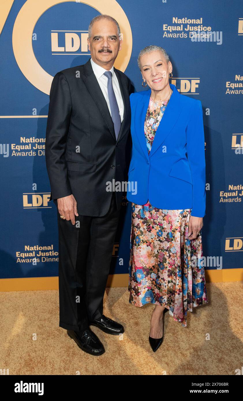 New York, USA. 16th May, 2024. Eric Holder and Sharon Malone attend ...