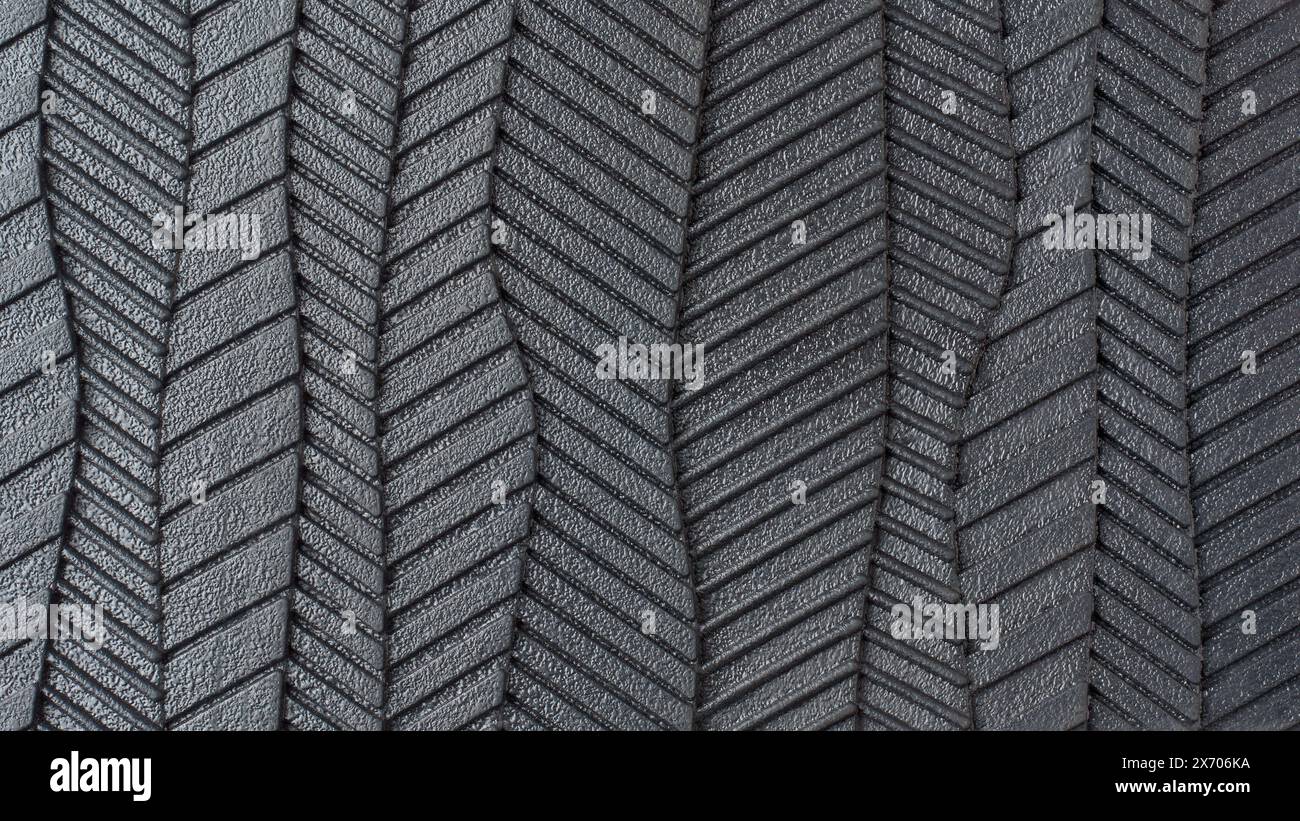 close-up view of sole of shoe pattern, abstract of black rubber ...