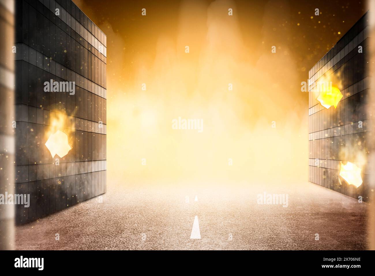 Skyscraper fire scene hi-res stock photography and images - Alamy