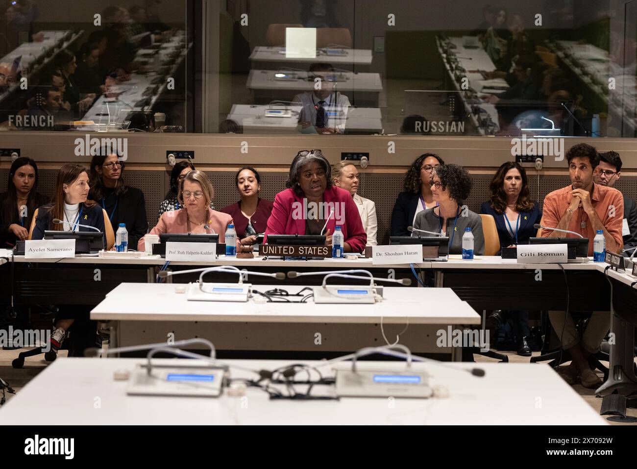 US Ambassador Linda Thomas-Greenfield speaks during arria-formula ...
