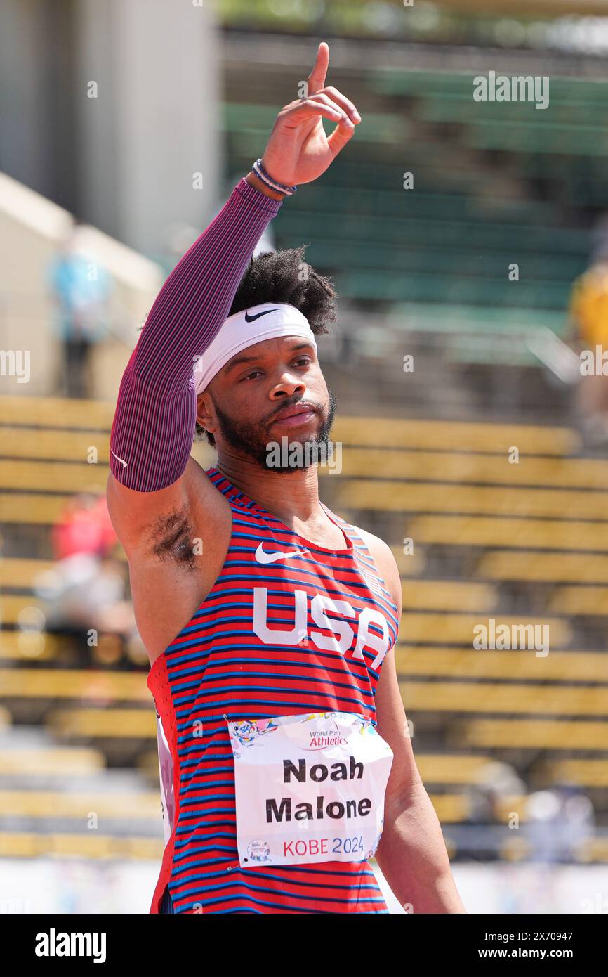 Hyogo, Japan. 17th May, 2024. Noah Malone (USA) Athletics : Kobe 2024 ...