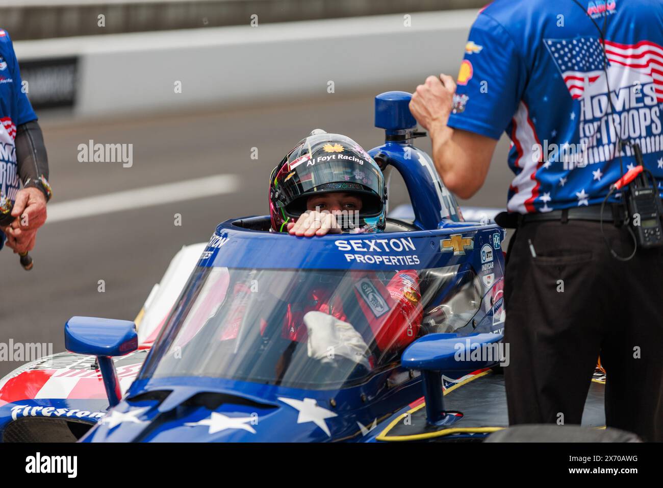 Indianapolis, United States. 16th May, 2024. Indy race car driver ...