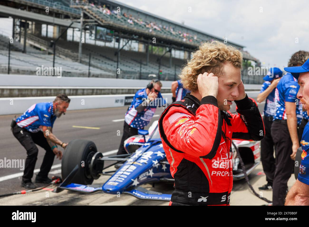 Indianapolis, United States. 16th May, 2024. Indy race car driver ...