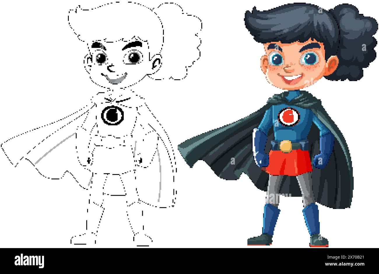 Superpowers cartoon hi-res stock photography and images - Alamy