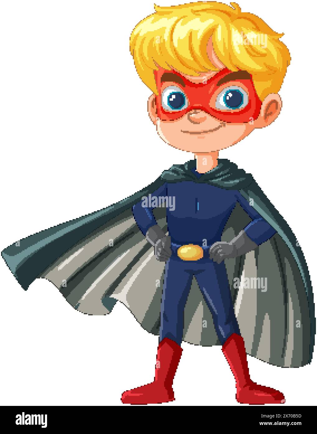 Cartoon of a child dressed as a superhero Stock Vector Image & Art - Alamy