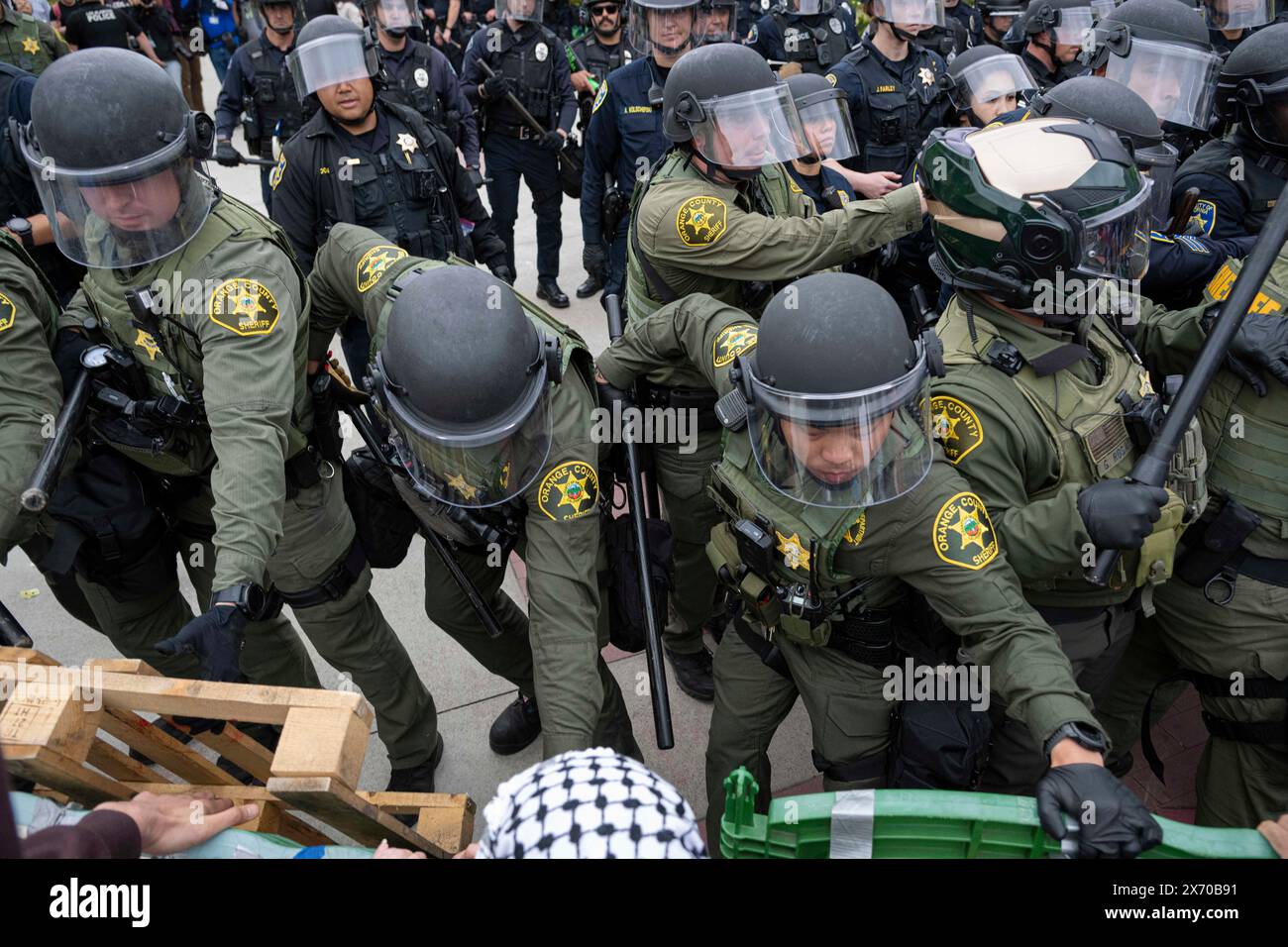 Irvine, California, USA. 1st Jan, 2023. Swat officers can be seen ...