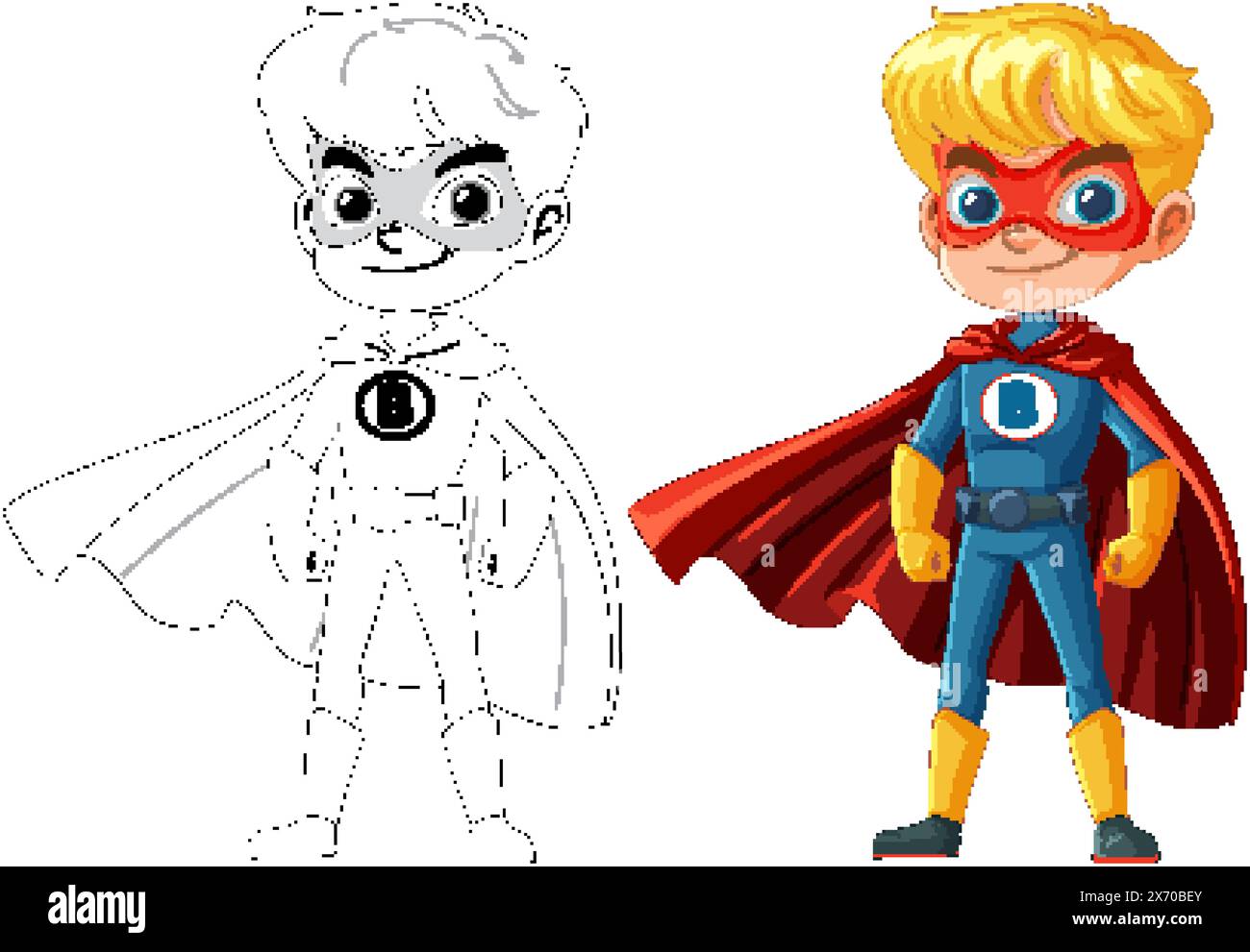 Animated superhero Stock Vector Images - Alamy