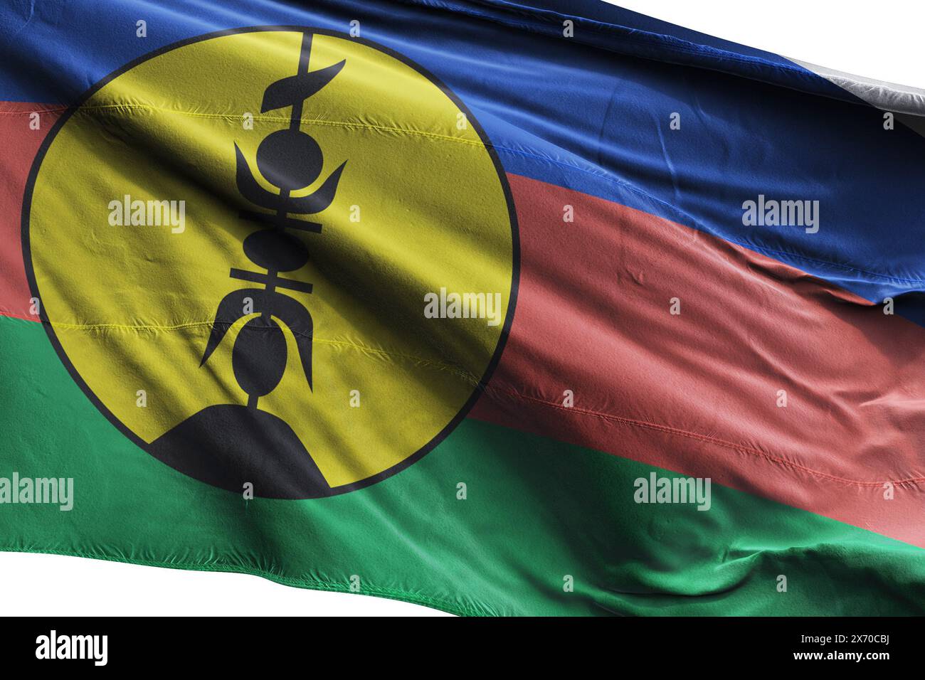 The flag of the Kanak and Socialist National Liberation Front political ...