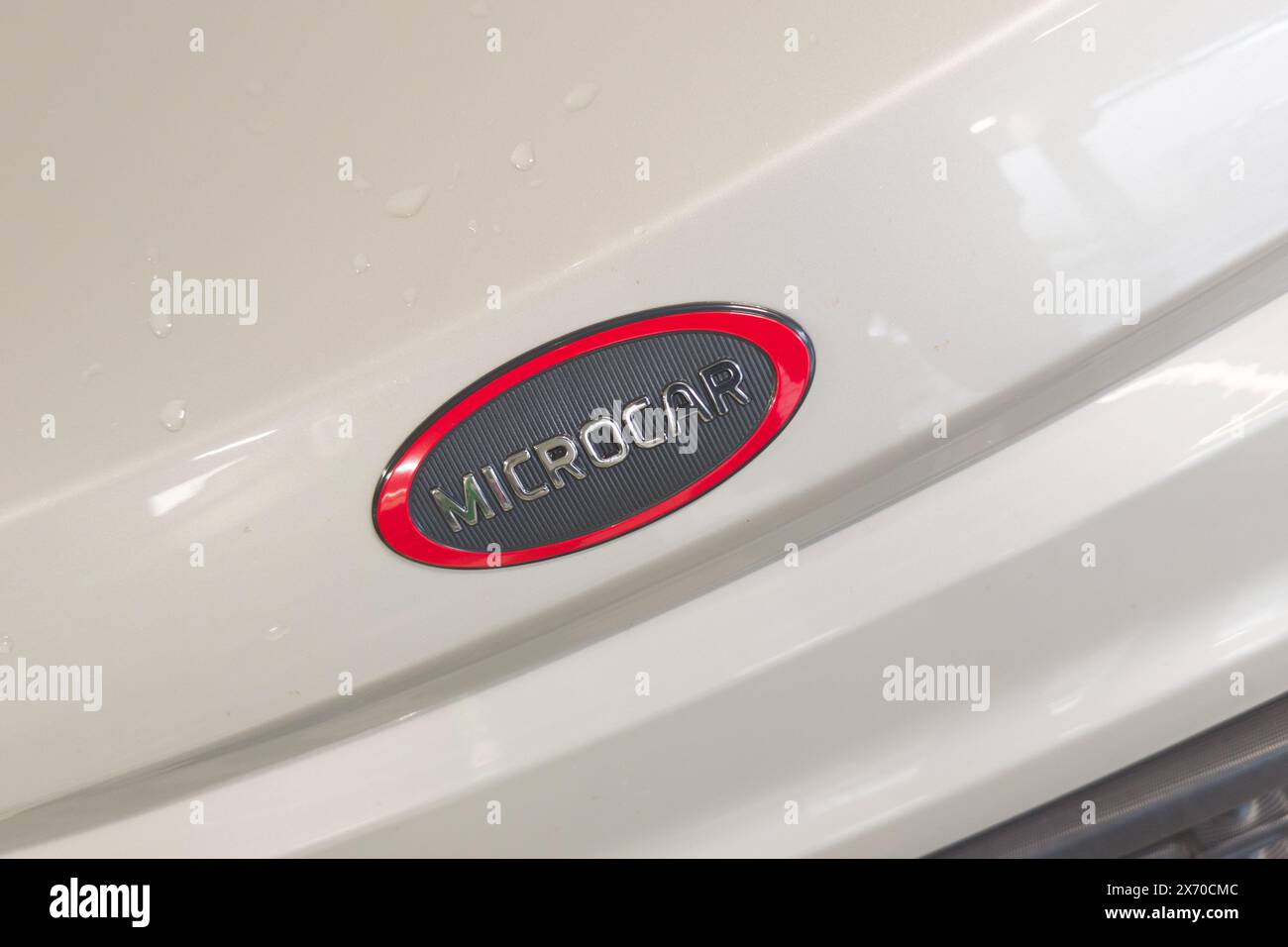 Bordeaux , France - 05 10 2024 : microcar brand text on small car logo ...