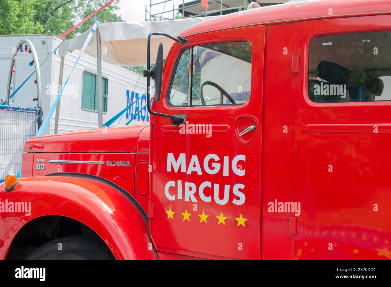 Close Up Magic Circus Company Truck At Amsterdam The Netherlands 16-5 ...