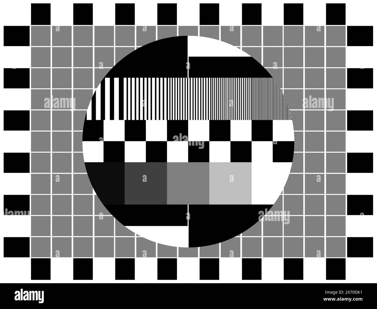 Philips PM5540 test pattern Stock Photo - Alamy