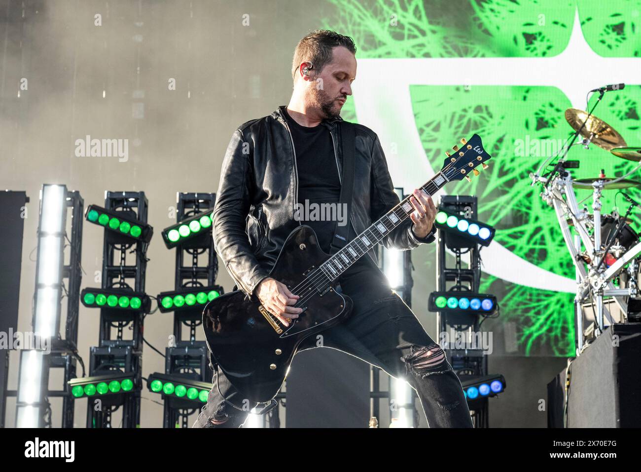 Tim McCord of Evanescence performs during Sonic Temple Art and Music ...
