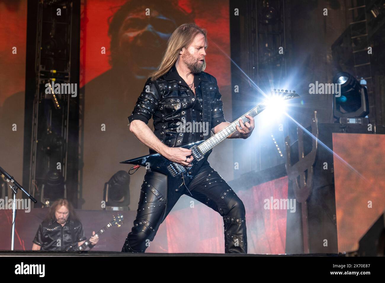 Andy Sneap of Judas Priest performs during Sonic Temple Art and Music ...