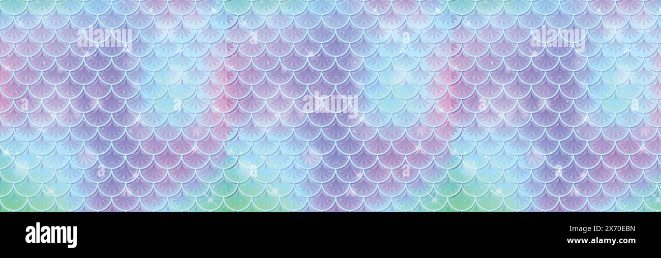 Gradient mermaid scales in pastel rainbow colors Stock Vector Image ...