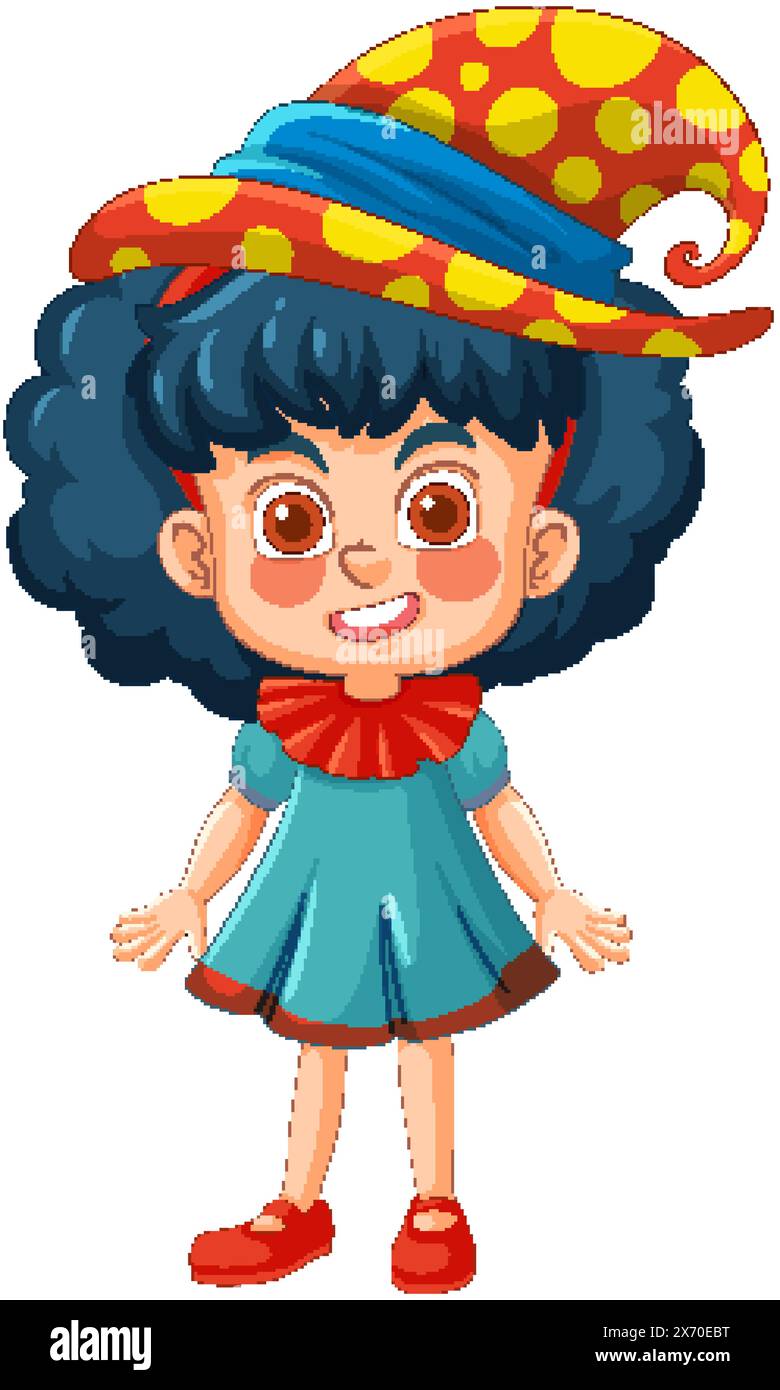 Blue dressed girl Cut Out Stock Images & Pictures - Alamy