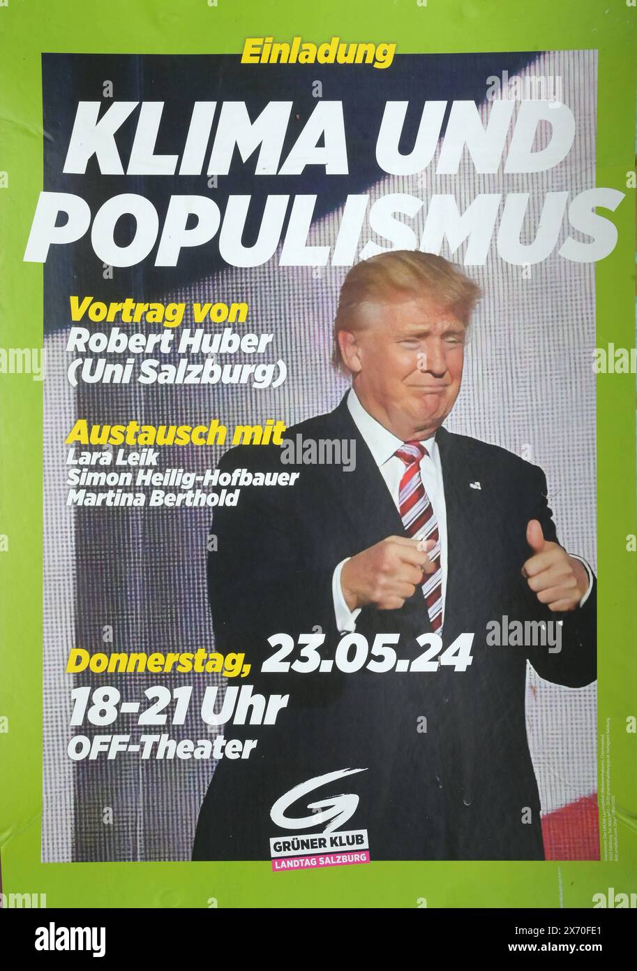 Plakate österreichischer, politischer Parteien zur EU-Wahl am 9.Juni ...