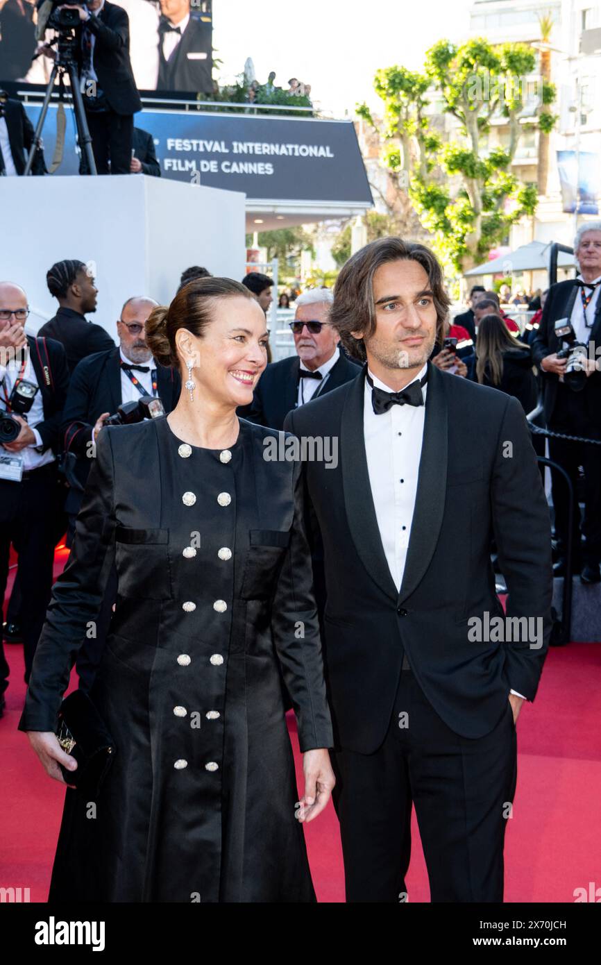 Cannes, France. 16th May, 2024. Dimitri Rassam and his mother Carole ...